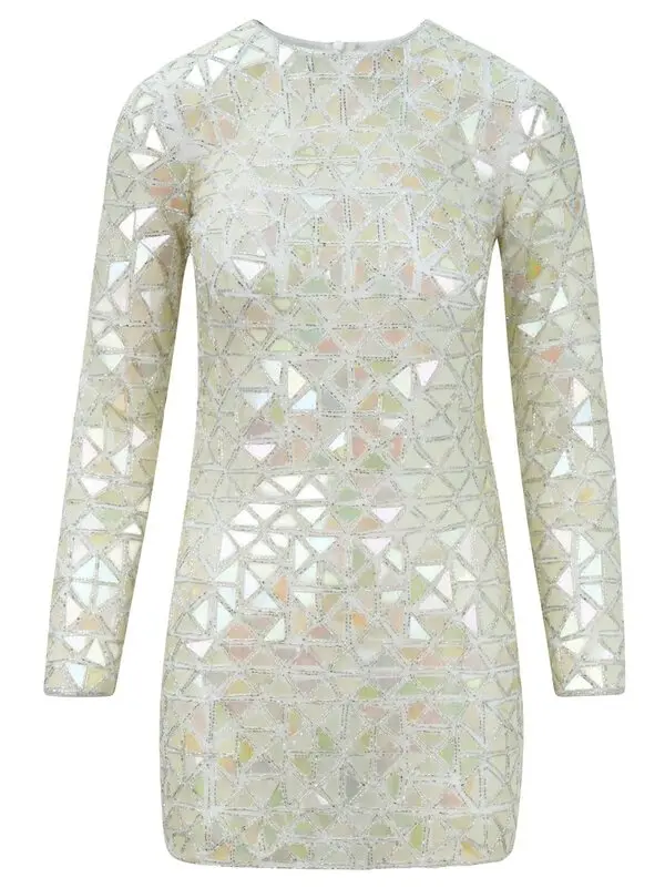 RAEVYNN Phaedra Sequined Bodycon Dress - White