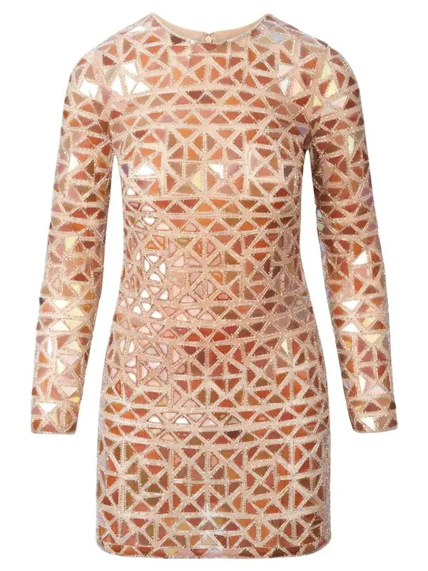 RAEVYNN Sequined Bodycon Dress - Brown