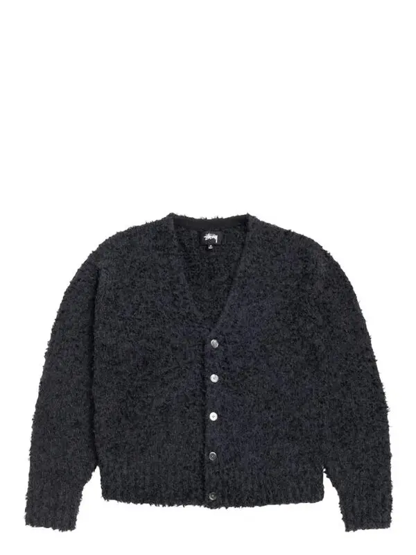 StÜssy Textured Cardigan - Black