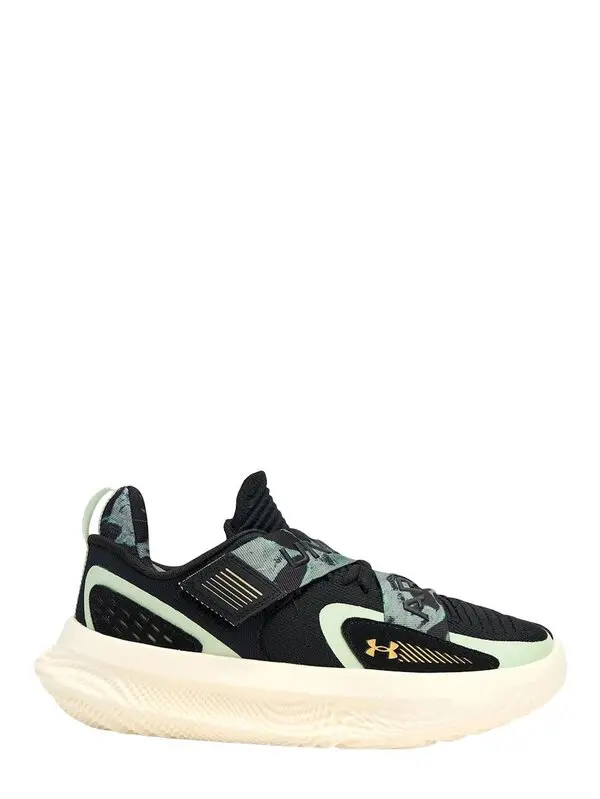 Under Armour Flow Futr X 4 Camo Athletic Sneakers - Black/retro Green/metallic Gold