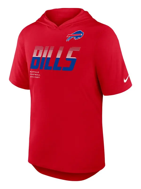 Nike Buffalo Bills Dri-fit Nfl Hooded T-shirt - Red