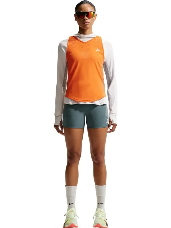Nike Dri-fit High-waisted 4" Trail Running Shorts - Grey