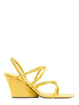 Proenza Schouler Twist Slant Wedge Sandals - Sun