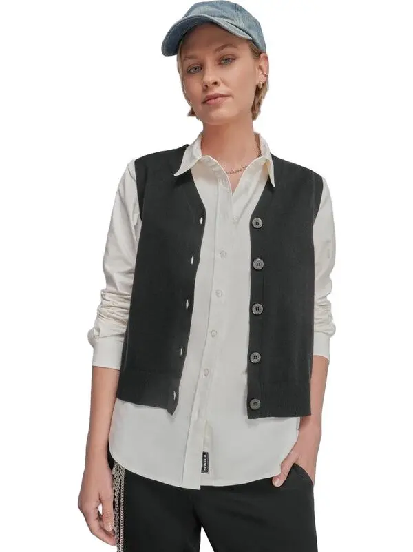 WILDFANG The Everyday Sweater Vest - Black