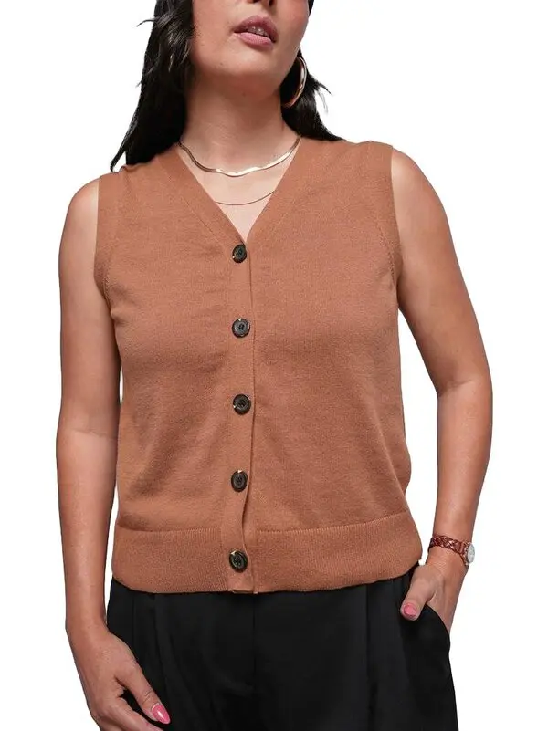 WILDFANG The Everyday Sweater Vest - Walnut