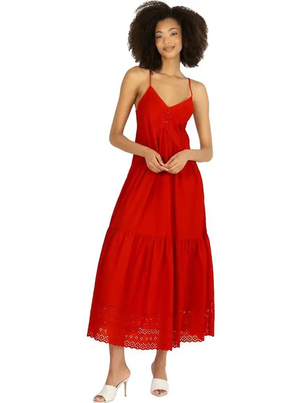 SUPER NATURAL BY SECRET MISSION Daniella Maxi Dress - Cherry Red