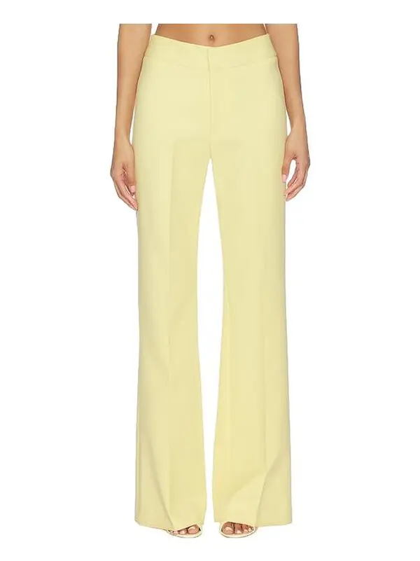 Smythe Classic Tailored Flare Trousers - Daffodil