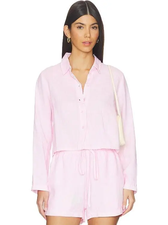 VIR VITA Paloma Linen Shirt - Blossom