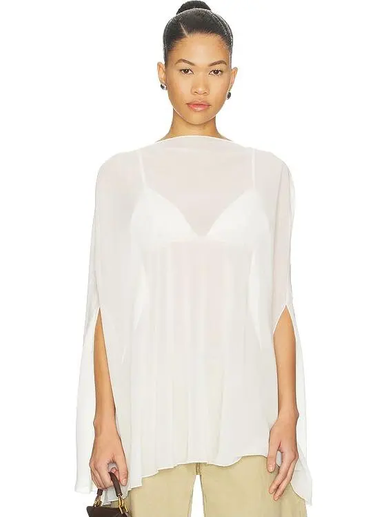 Lioness Aura Poncho - Porcelain