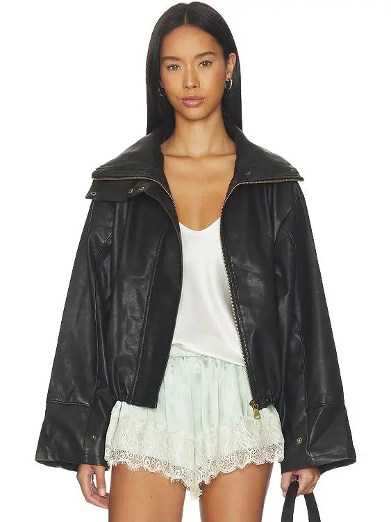 Lioness Shoreline Funnel Jacket - Noir