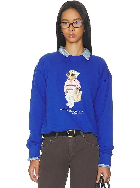 Polo Ralph Lauren Island Fleece Crew Neck Sweatshirt - Gala Blue