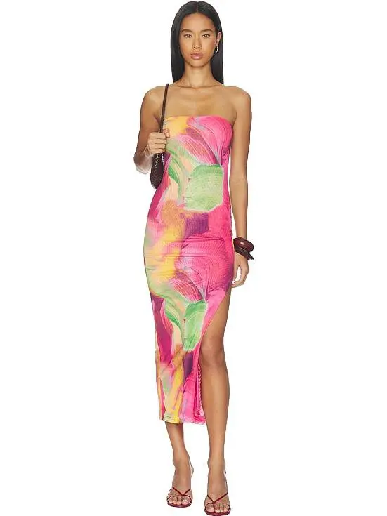 MORE TO COME Jamila Maxi Dress - Pink Multi
