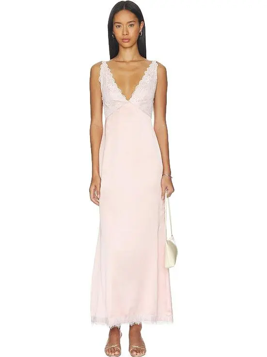 MORE TO COME Valencia Maxi Dress - Pale Peach