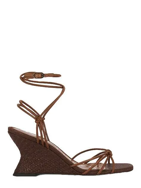 Sam Edelman Daxton Wedge Sandal - Rich Cognac