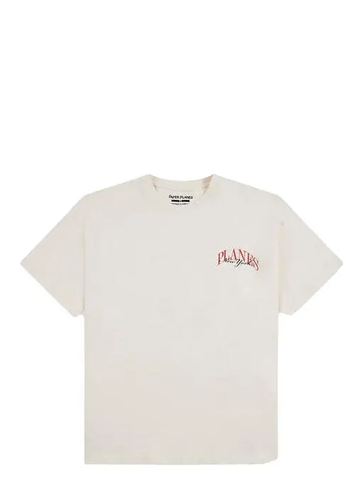 PAPER PLANES Planes Ny Apple Cotton Graphic T-shirt - Eggshell