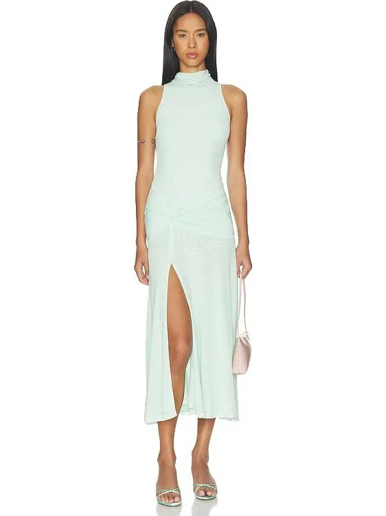 Bardot Leanna Mesh Midi Dress - Mint