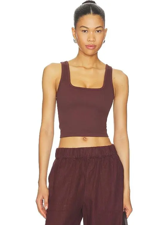 Beyond Yoga Seamless Cropped Tank Top - Brown