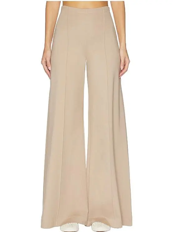 RIPLEY RADER Ponte Knit Wide Leg Pant - Tan