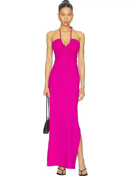 PQ SWIM Josie Maxi Dress - Fuchsia
