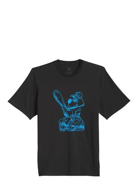Adidas Kogancult Dog Graphic T-shirt - Black/lucid Ray Blue
