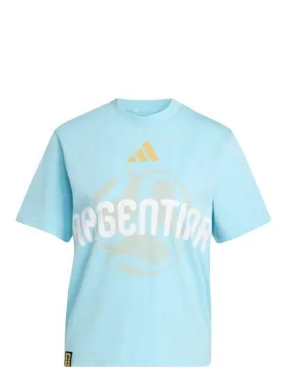 Adidas Fifa World Cup 26 Argentina Graphic T-shirt - Icey Blue