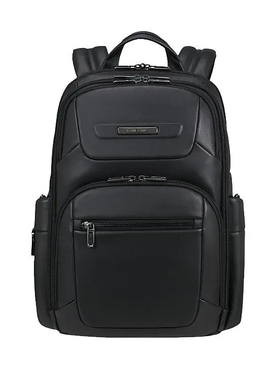 SAMSONITE Pro-dlx 6 Leather Expandable Backpack - Black