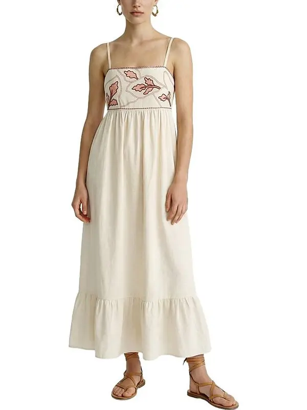 Vero Moda Empire Waist Maxi Dress - Birch