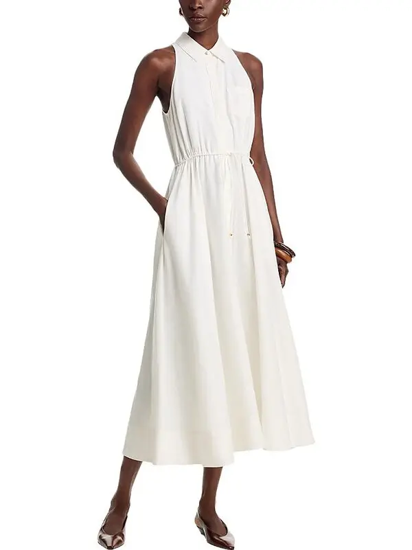 TOCCIN Tiana Sleeveless Shirt Dress - Coconut