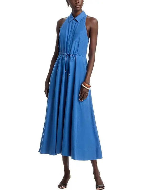 TOCCIN Tiana Sleeveless Shirt Dress - Ocean