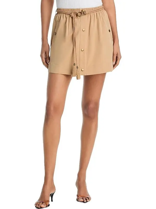 Aqua Femme Utility Skirt - Khaki