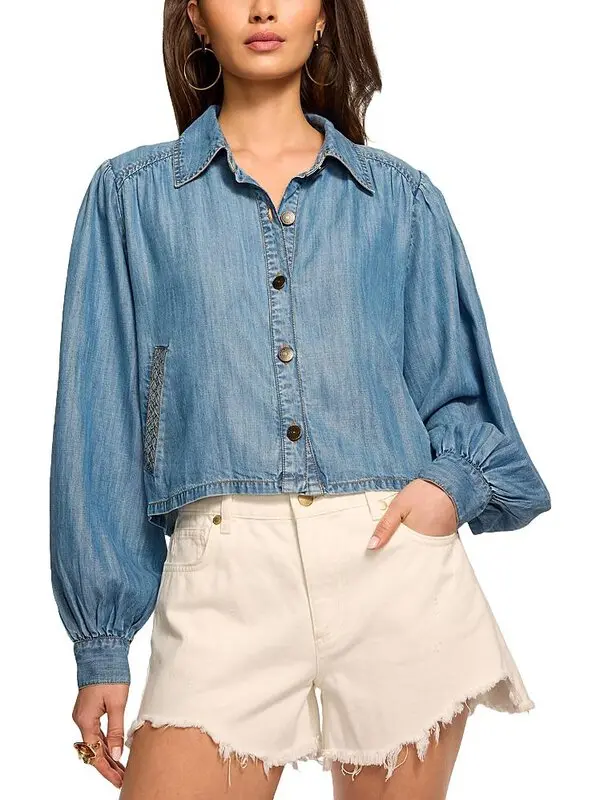 Ramy Brook Aisla Top - Light Chambray