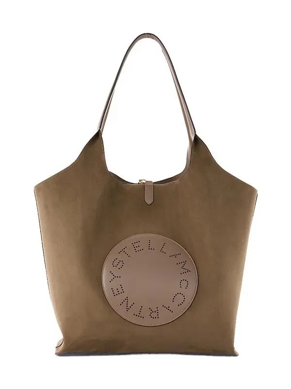 Stella McCartney Logo Reversible Tote Bag - Moss