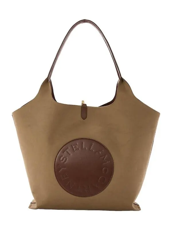 Stella McCartney Logo Reversible Tote Bag - Truffle