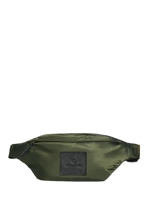 ANINE BING Leon Small Nylon Waist Bag - Army Green