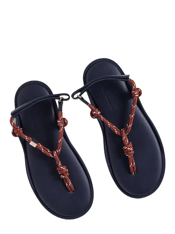 Flowze Flo Ankle Tie Sandals - Brown
