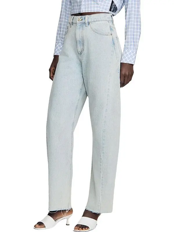 Sandro Ethan Barrel Leg Jeans - Sky Blue