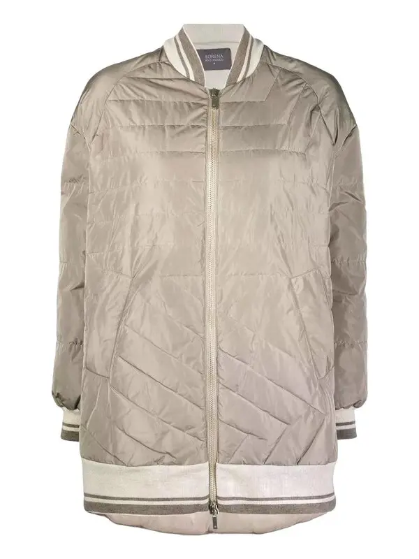 Lorena Antoniazzi Quilted Bomber Jacket - Neutrals