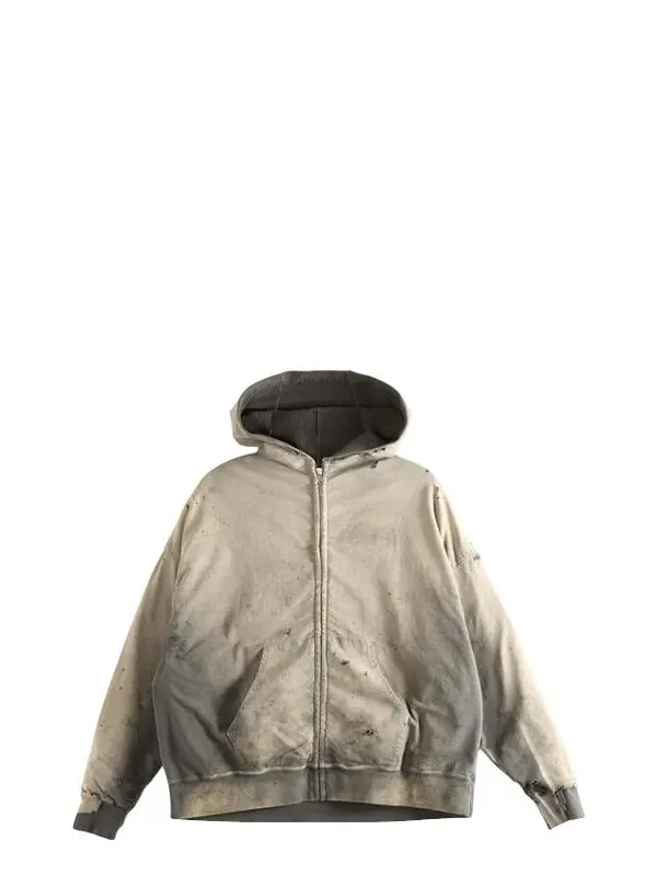 SAINT MXXXXXX Double Face Zip Hoodie - Tan