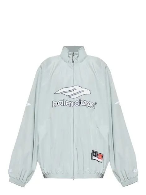 Balenciaga Track Jacket With Logo - New Grey