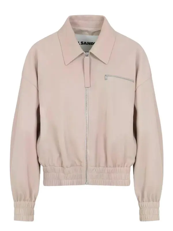 JIL SANDER Zip-up Bomber Jacket - Pink