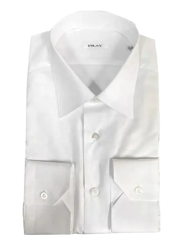 FRAY Long-sleeve Button-up Shirt - White
