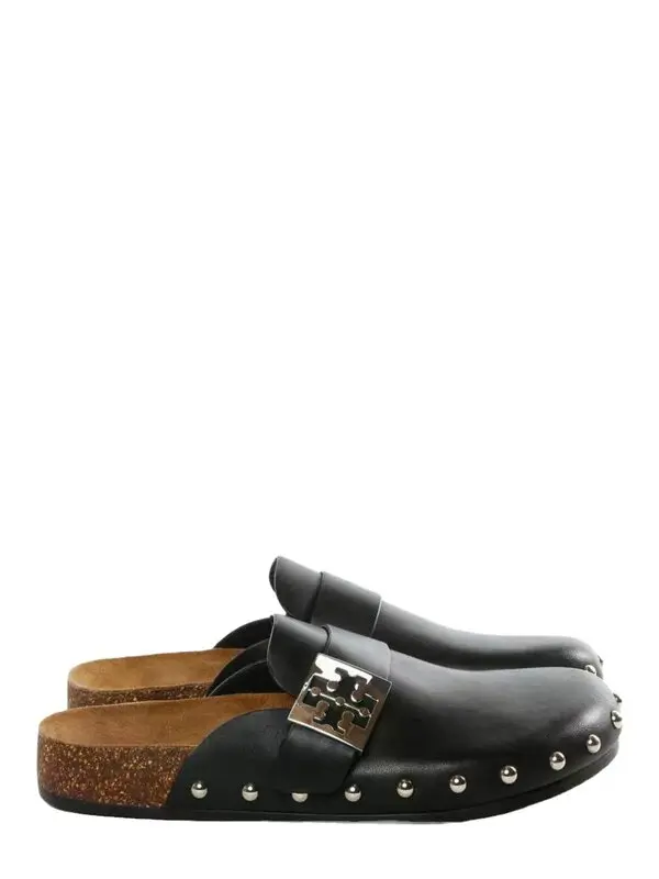 Tory Burch Mellow Studded Mules - Black