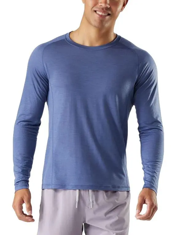 Smartwool Active Ultralight Long Sleeve Performance T-shirt - Nightfall Blue