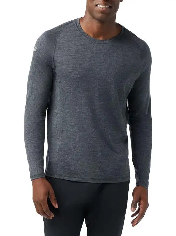 Smartwool Merino Wool Blend Performance Long Sleeve T-shirt - Charcoal Heather