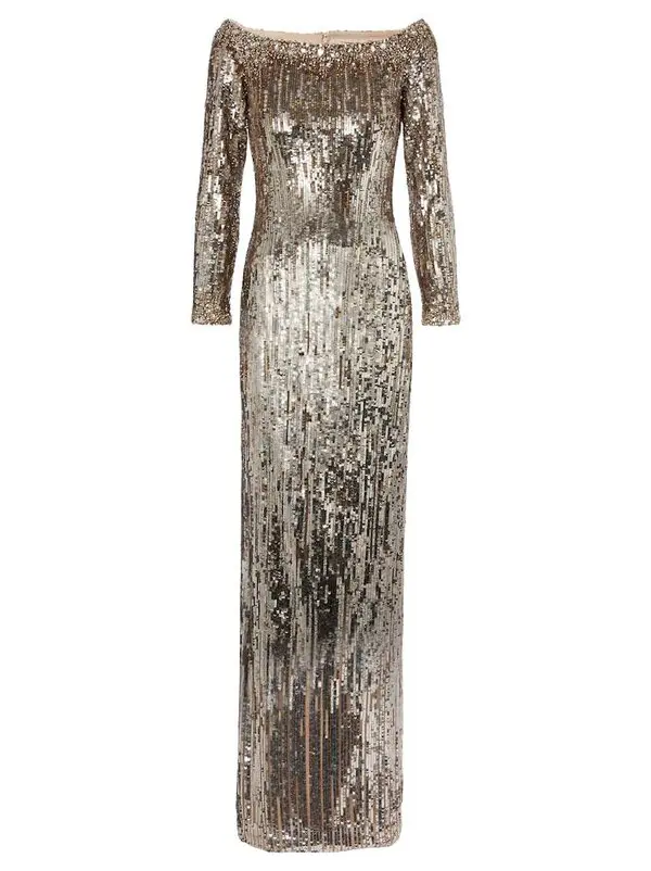 Jenny Packham Marnie Embellished Gown - Gold