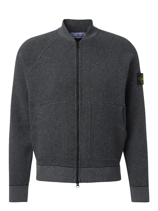 Stone Island Cotton-blend Cardigan - Grey