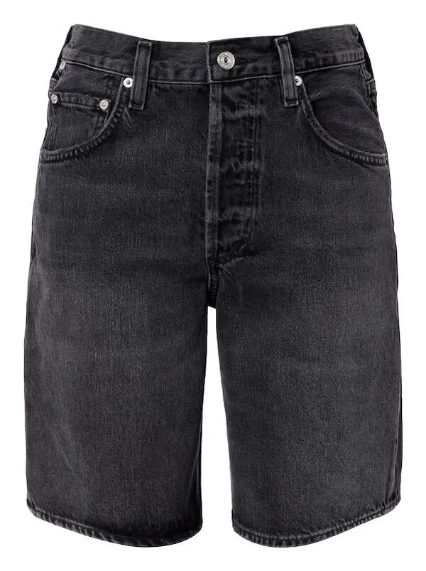 Citizens Of Humanity Ayla Denim Bermuda Shorts - Black