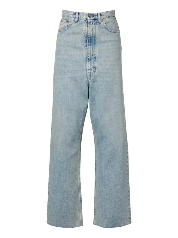 MAISON MARGIELA Frayed Straight Jeans - Blue