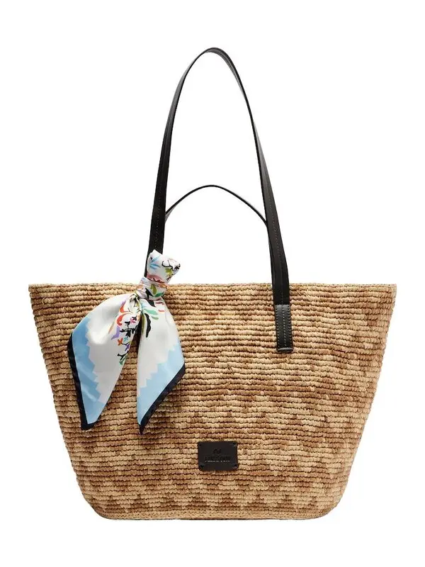 Missoni Raffia Basket Bag - Beige