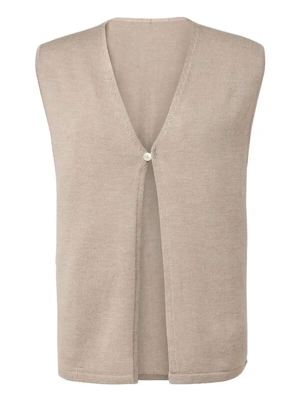 STOFFA Knitted Vest - Beige